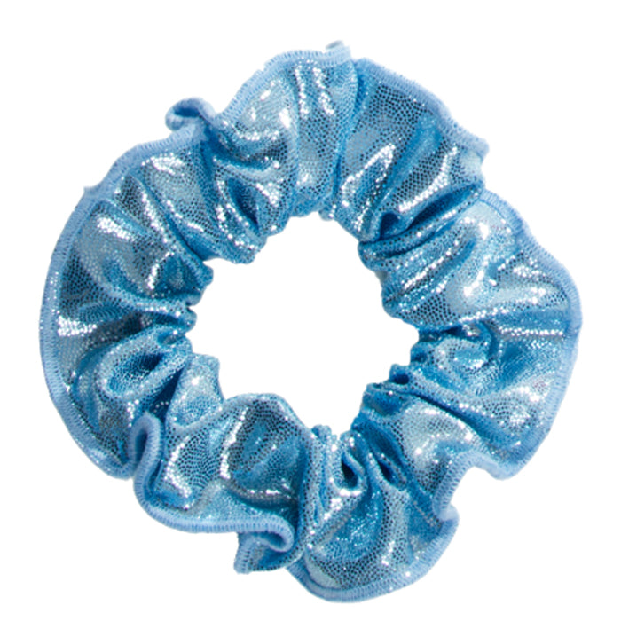 Ervy Classic Lack Shine Hair Scrunchie - Light Blue – Gymnastics Express